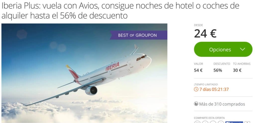 Uno de los precios más bajos al que podrás comprar Avios del programa ...
