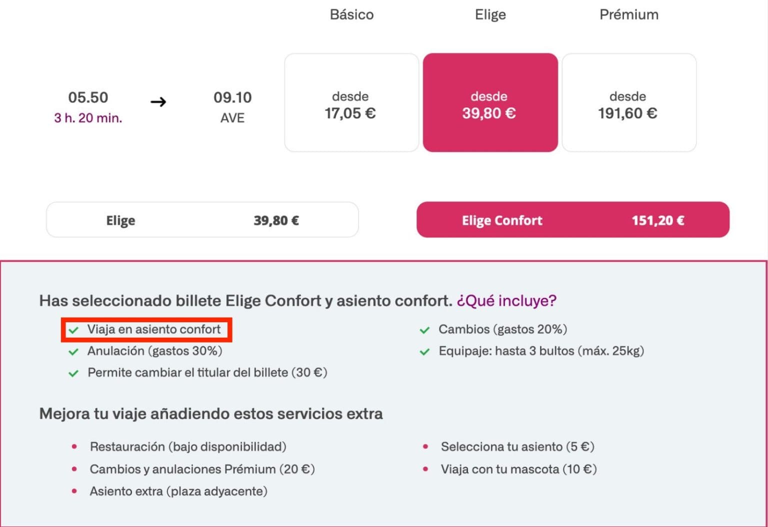 Cómo son las Cabinas de Clase Turista y Preferente del Tren de Alta ...