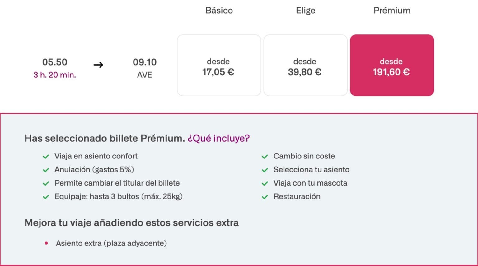 Cómo son las Cabinas de Clase Turista y Preferente del Tren de Alta ...