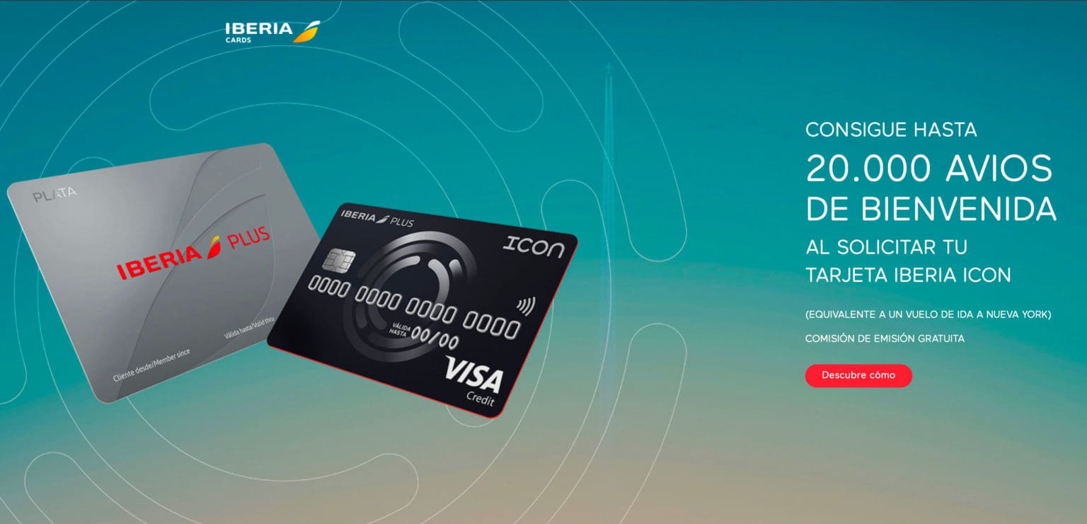 Solicita la Tarjeta Visa Iberia Icon y Obtén 20.000 Avios de Bienvenida