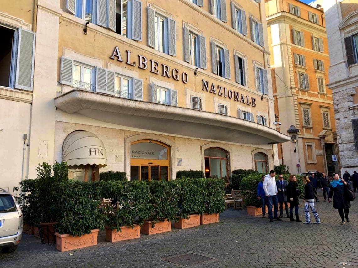 Reporte: Estadía en el Hotel Nazionale de Roma, Italia